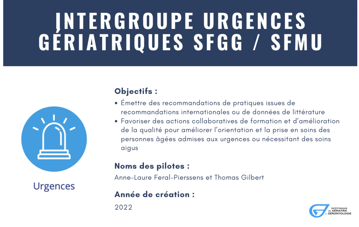 Intergroupe urgences gériatriques – SFGG